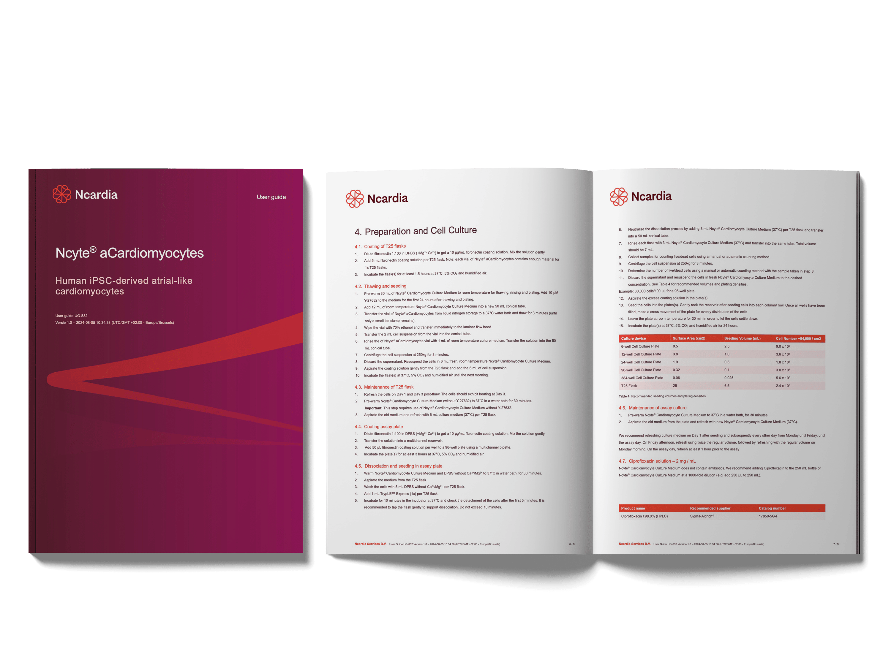 User guide: Ncyte® aCardiomyocytes